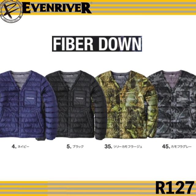 イーブンリバー R127 ファイバーダウンジャケット EVENRIVER アウター 軽量防寒ウェア 保温性 アウトドア ワークウェアの通販は ...
