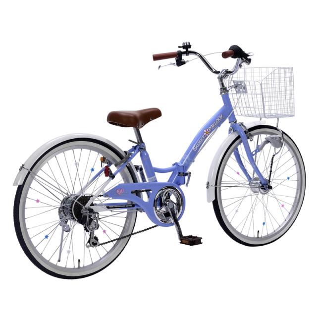 子供用自転車 22インチ M-802F S-MELODY 6段ギア オートライト