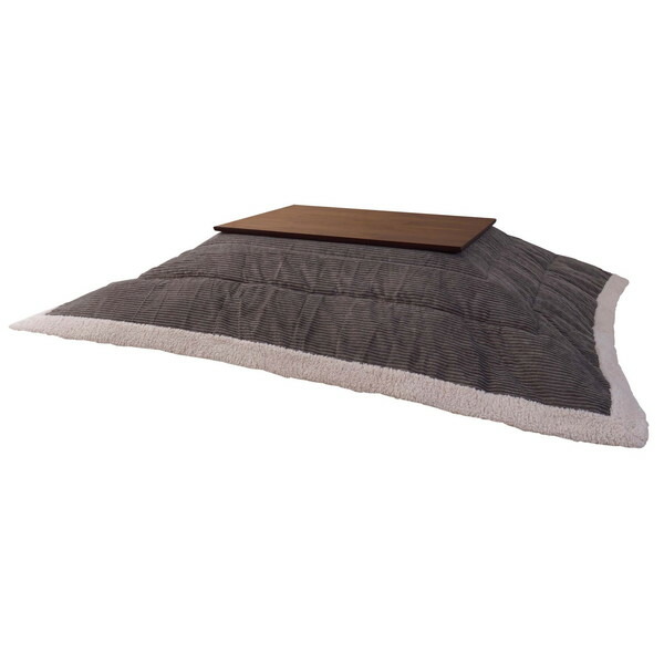 『代引不可』東谷 薄掛こたつ布団 長方形 W190×D230cm グレー KK-142GY 『返品不可』『送料無料（一部地域除く）』