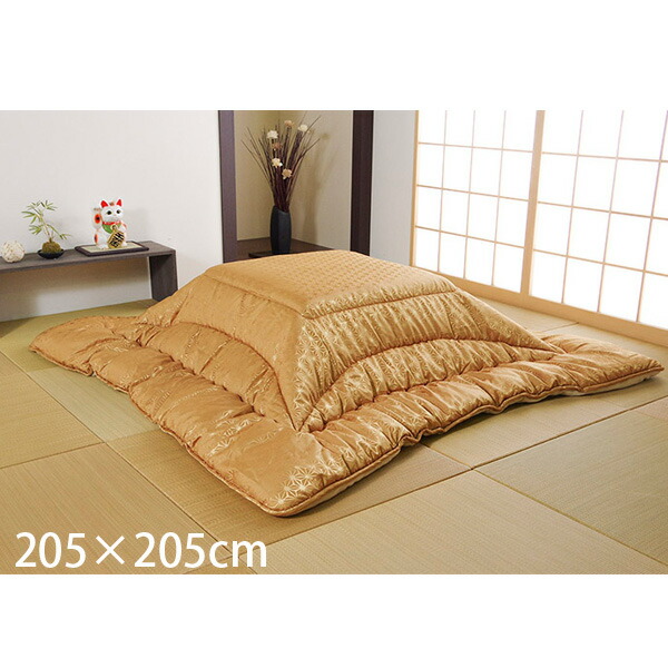 イケヒコ 天舞 厚掛こたつ布団 正方形 205×205cm 金 TNB205205『送料無料（一部地域除く）』
