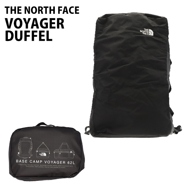 THE NORTH FACE ノースフェイス バックパック BASE CAMP ベースキャンプ ボイジャー ダッフル 62L ブラック×ホワイト『送料無料（一部地域除く）』