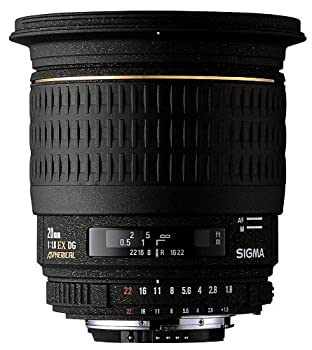 【中古品】SIGMA 単焦点広角レンズ 20mm F1.8 EX DG ASPHERICAL RF シグマ用 フルサイ(中古品)