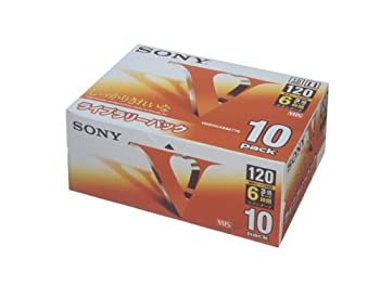 【未使用 中古品】SONY 録画用VHSビデオカセットテープ 120分 10巻 スタンダード 10T120VL(中古品)