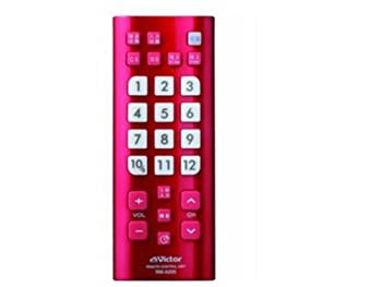 【未使用 中古品】JVCケンウッド ビクター テレビ用リモートコントローラー レッド RM-A205-R(中古品)