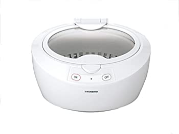 【中古品】ツインバード 超音波洗浄器 眼鏡洗浄 アクセサリー 時計 指輪 入れ歯 ホワ (中古品)