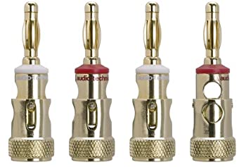 【未使用 中古品】オーディオテクニカ ソルダーレスバナナプラグ AT6304(中古品)