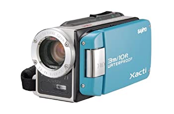 【中古品】SANYO 防水デジタルムービーカメラ 水のXacti (ザクティ) DMX-WH1E(L)(中古品)
