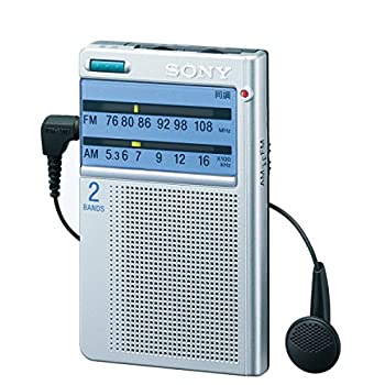 【未使用 中古品】ソニー ポケッタブルラジオ 名刺サイズ FM/AM/ワイドFM対応 ダイヤル選局 I(中古品)