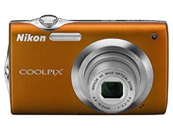 【中古品】Nikon デジタルカメラ COOLPIX (クールピクス) S3000 ファインオレンジ S30(中古品)