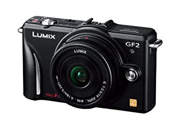 【中古品】パナソニック デジタル一眼カメラ GF2 レンズキット(14mm/F2.5パンケーキレ(中古品)
