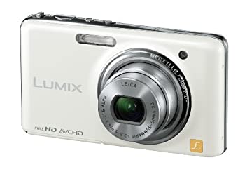 【中古品】パナソニック デジタルカメラ LUMIX FX77 リリーホワイト DMC-FX77-W(中古品)