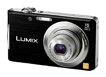 【中古品】パナソニック デジタルカメラ LUMIX FH5 ブラック DMC-FH5-K(中古品)
