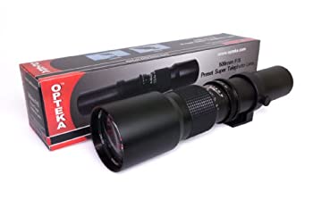 【未使用 中古品】Opteka 500???1000?mm f / 8高プリセット望遠レンズfor Canon FD SLRカ(中古品)