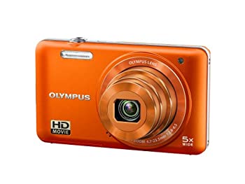 【中古品】OLYMPUS デジタルカメラ VG-145 オレンジ 1400万画素 広角26mm 光学5倍ズー(中古品)