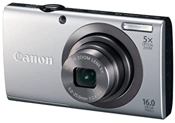 【中古品】Canon デジタルカメラ PowerShot A2300 シルバー 光学5倍ズーム 約1600万画(中古品)