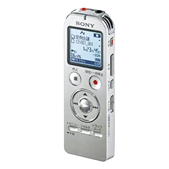 【中古品】SONY ステレオICレコーダー FMチューナー付 4GB シルバー ICD-UX533F/S(中古品)