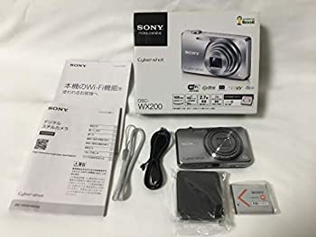 【中古品】SONY デジタルカメラ Cyber-shot WX200 1890万画素 光学10倍 シルバー DSC-(中古品)