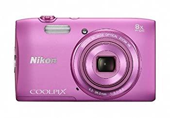 【中古品】Nikon デジタルカメラ COOLPIX S3600 8倍ズーム 2005万画素 アザレアピンク(中古品)
