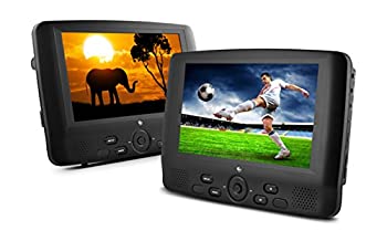 【未使用 中古品】Ematic ED929D 9-Inch Dual Screen Portable DVD Player with Dual Monitor(中古品)