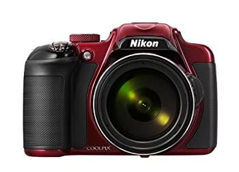 【中古品】Nikon デジタルカメラ P600 光学60倍 1600万画素 レッド P600RD(中古品)