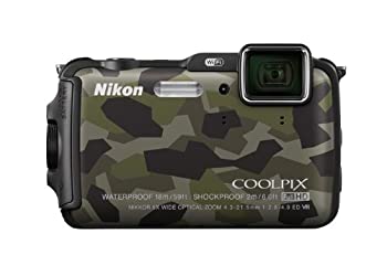 【中古品】Nikon デジタルカメラ AW120 防水 1600万画素 カムフラージュ AW120GR(中古品)