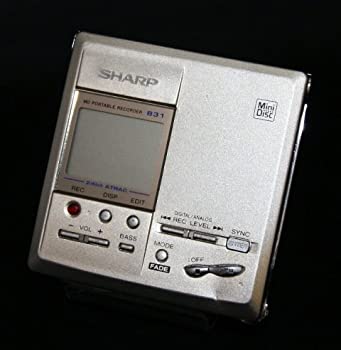 【中古品】SHARP　シャープ　MD-MT831-S　シルバー　ポータブルMDレコーダー　（小型M(中古品)