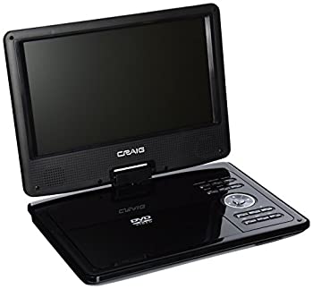 【未使用 中古品】Craig Electronics CTFT713 9-Inch TFT Swivel Screen Portable DVD/CD Pla(中古品)