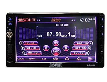 【中古品】Absolute USA DD-4000 7-Inch Double Din Multimedia DVD Player Receiver (中古品)