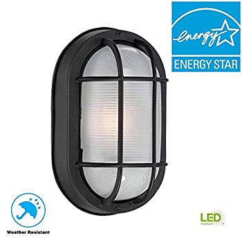 【中古品】Hampton Bay Black Outdoor LED Wall Lantern by Hampton Bay(中古品)