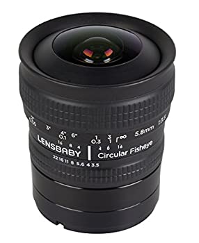 【中古品】Lensbaby 魚眼レンズ サーキュラーフィッシュアイ 5.8mm F3.5 マイクロフォ(中古品)