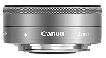 【未使用 中古品】Canon 単焦点広角レンズ EF-M22mm F2 STM シルバー ミラーレス一眼対応 EF-(中古品)