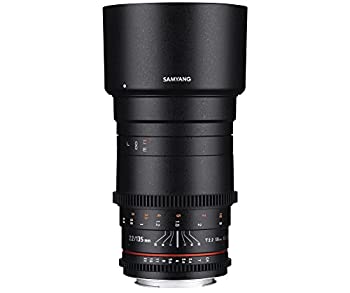 【中古品】SAMYANG 動画用単焦点中望遠レンズ VDSLR 135mm T2.2 ソニーαE用 フルサイ(中古品)