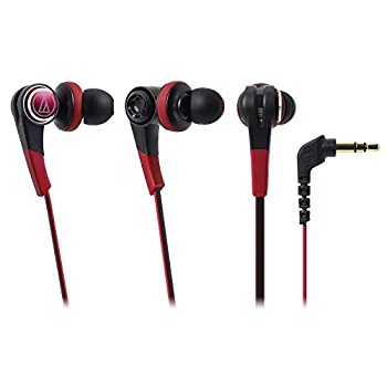 【未使用 中古品】オーディオテクニカ SOLID BASS インナーイヤーヘッドホン レッド ATH-CKS7(中古品)