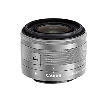 【未使用 中古品】Canon 標準ズームレンズ EF-M15-45mm F3.5-6.3IS STM(シルバー) ミラーレス(中古品)