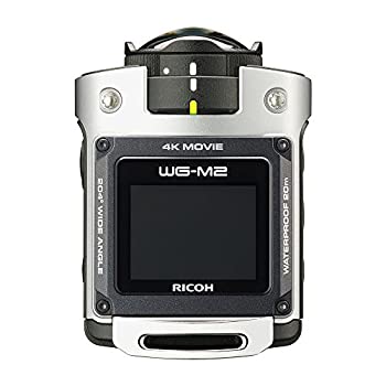 【中古品】RICOH 防水アクションカメラ WG-M2 シルバー 4K動画 超広角204度 ハウジン (中古品)