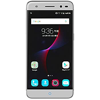 【未使用 中古品】ZTE SIMフリースマートフォン ZTE Blade V7 Lite シルバー BLADE V7 LITE S(中古品)
