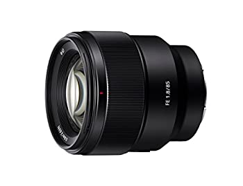 【中古品】Sony SEL85F18 85mm F/1.8-22 ミディアム望遠固定プライムカメラレンズ ブ (中古品)