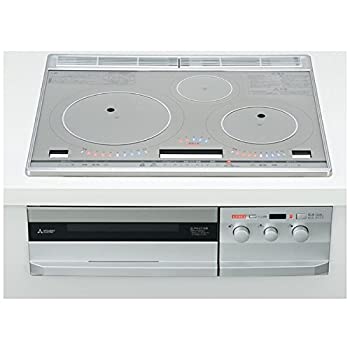 【未使用 中古品】三菱電機 3口IHクッキングヒーター [本体]ビルトイン(60cmトップ)(200V)(プ(中古品)