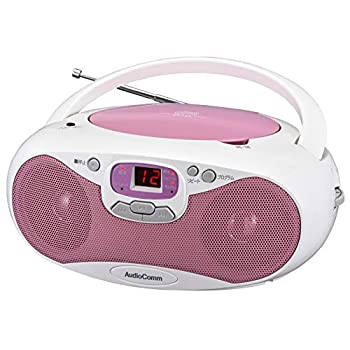 【中古品】オーム電機 ラジオ ピンク 幅24.6×高さ11.6×奥行20.5cm(中古品)