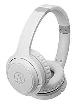 【中古品】audio-technica ワイヤレスヘッドホン 最大40時間再生 ホワイト ATH-S200BT(中古品)