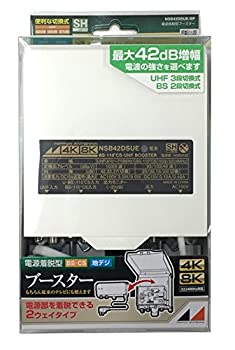 【中古品】日本アンテナ 3.2GHz(4K・8K放送)に対応 利得切換式屋外用電源着脱型ブース(中古品)