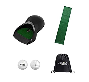 【未使用 中古品】POSMA PG160B 自動でボールが帰ってくる！ 電動ゴルフカップ マット付き PO(中古品)