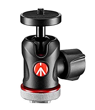 【中古品】Manfrotto 自由雲台 センターボール雲台 コールドシューマウントバージョン(中古品)