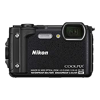 【未使用 中古品】Nikon デジタルカメラ COOLPIX W300 BK クールピクス 1605万画素 ブラック (中古品)