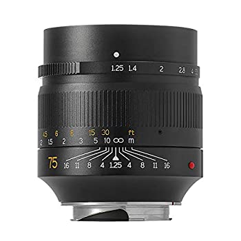 【未使用 中古品】七工匠 75125LMB 七工匠 7Artisans 75mm F1.25 ブラック 単焦点レンズ(中古品)