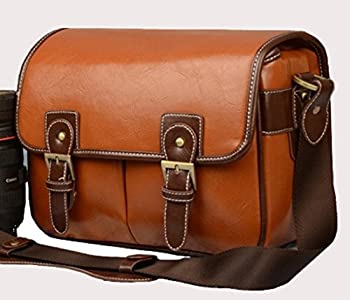 【新品】ノーブランド 英国風　一眼レフ カメラバッグ/ショルダーバッグ ケース （ (新品)