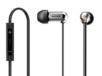 【中古】SONY カナル型イヤホン リモコン・マイク付 シルバー XBA-10IP/S