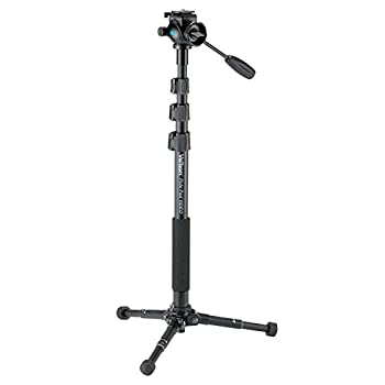 【中古】Velbon スタンド型一脚 Pole Pod VIDEO 4段/2段 レバーロック/ウルトラロック 脚径29mm/21mm 中型 フリュード雲台 クイックシュー対応 アルミ脚