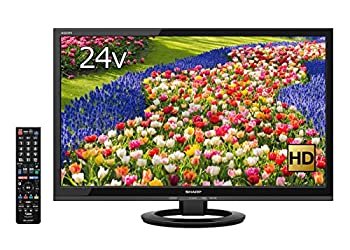【中古】シャープ 24V型 液晶 テレビ AQUOS LC-24K40-B ハイビジョン 外付HDD対応(裏番組録画) ブラック 2016年モデル