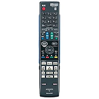 【中古】SHARP(シャープ) 純正ブルーレイディスクレコーダー用リモコン 【部品番号：0046380224】